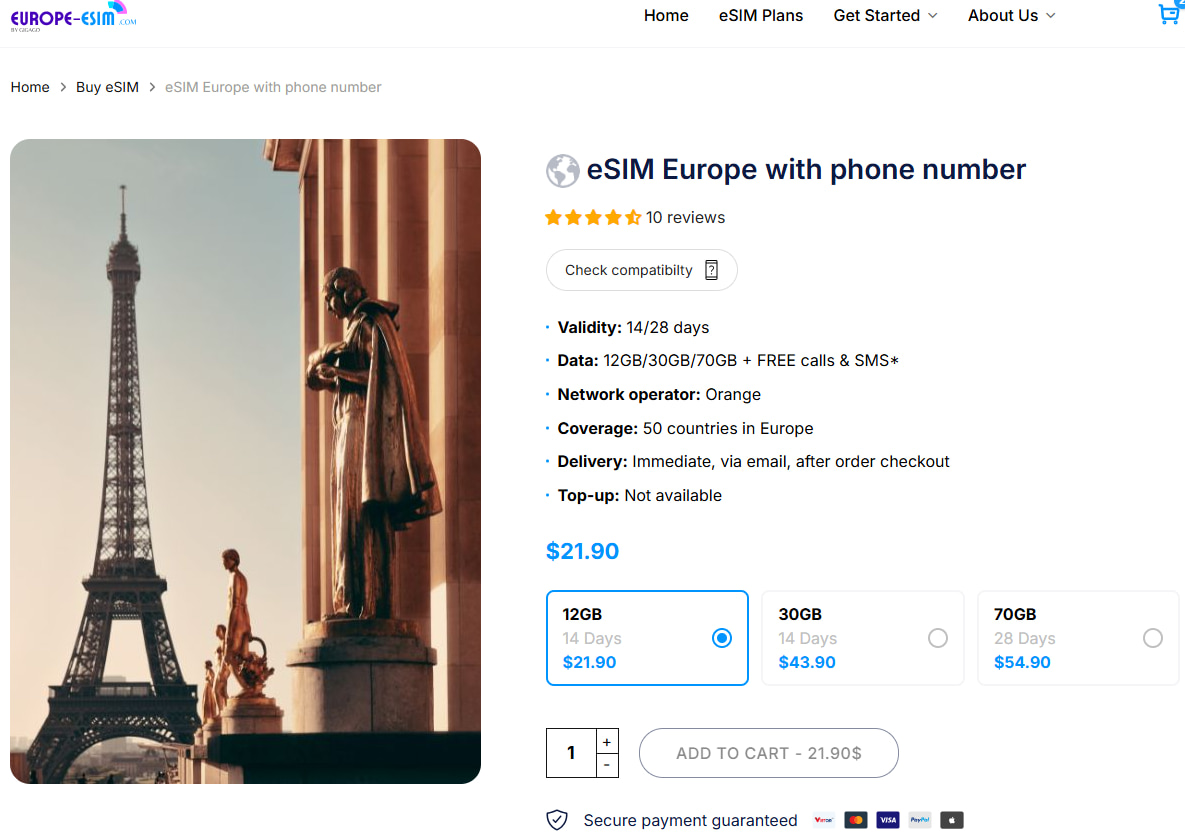 Orange SIM Cards and eSIM: Detailed Guides for Tourists 2024