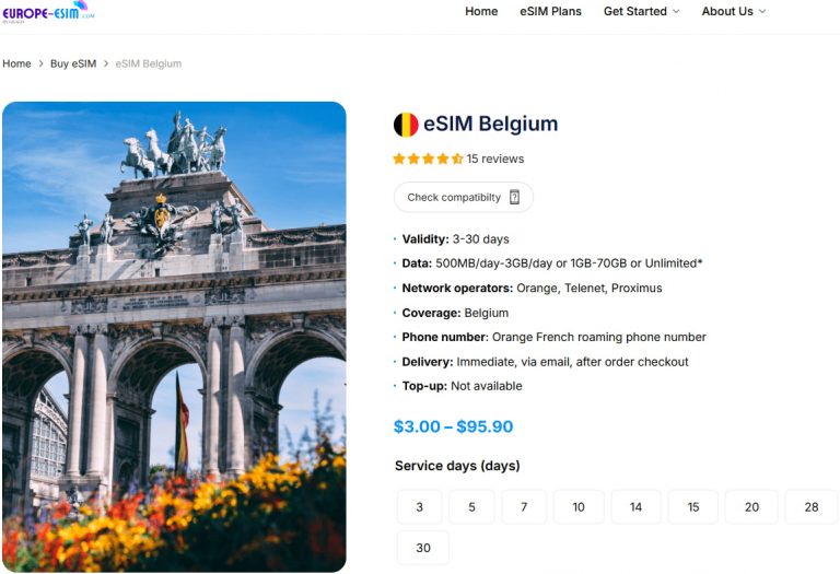 Proximus SIM Cards and eSIM: Detailed Guides for Tourists 2025