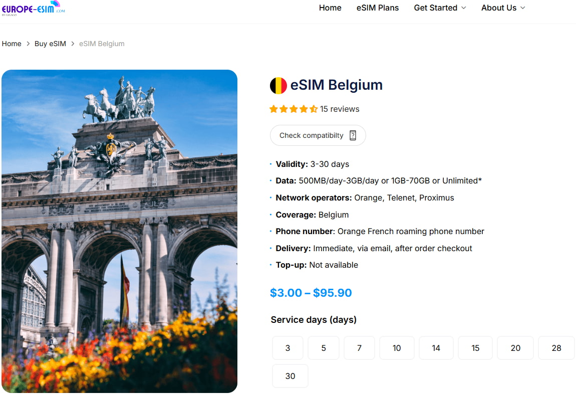 Proximus SIM Cards and eSIM: Detailed Guides for Tourists 2025